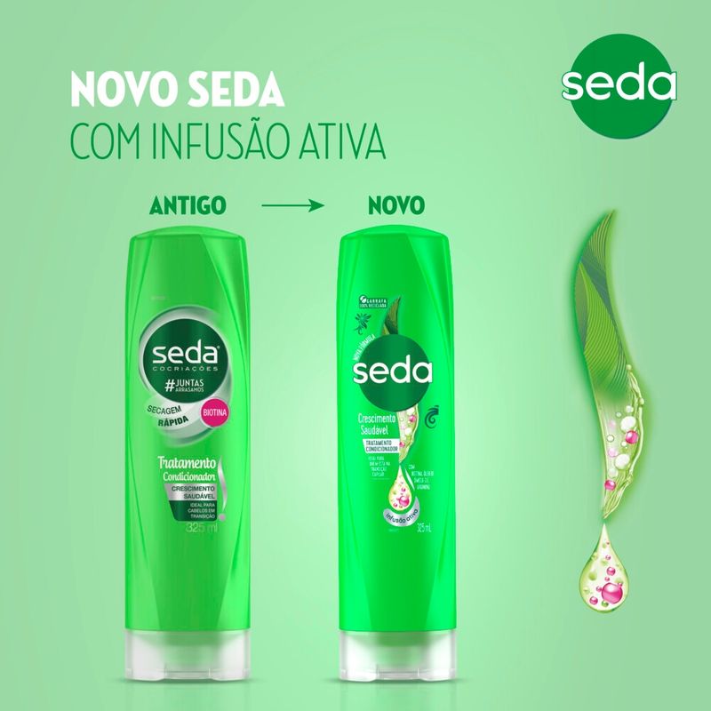 Condicionador Seda Crescimento Saudável 325ml - Drogaria Venancio