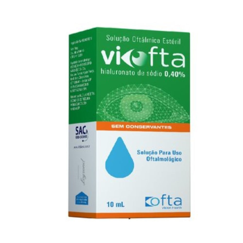 Viofta 0,4% Ofta Solução Oftalmológico 10ml - Drogaria Venancio