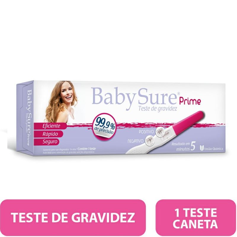 Teste De Gravidez Baby Sure Prime 1 Unidade - Drogaria Venancio