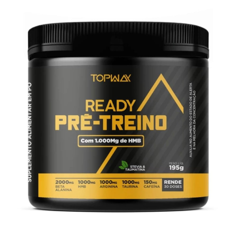 Suplemento Topway Ready Pré-Treino Com 1.000mg De Hmb Com Cafeina ...