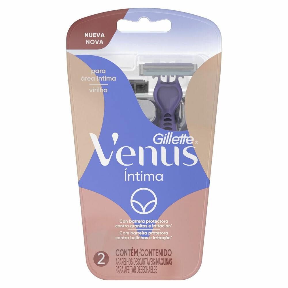 Aparelho De Depilar Gillette Venus Intima 2 Unidades