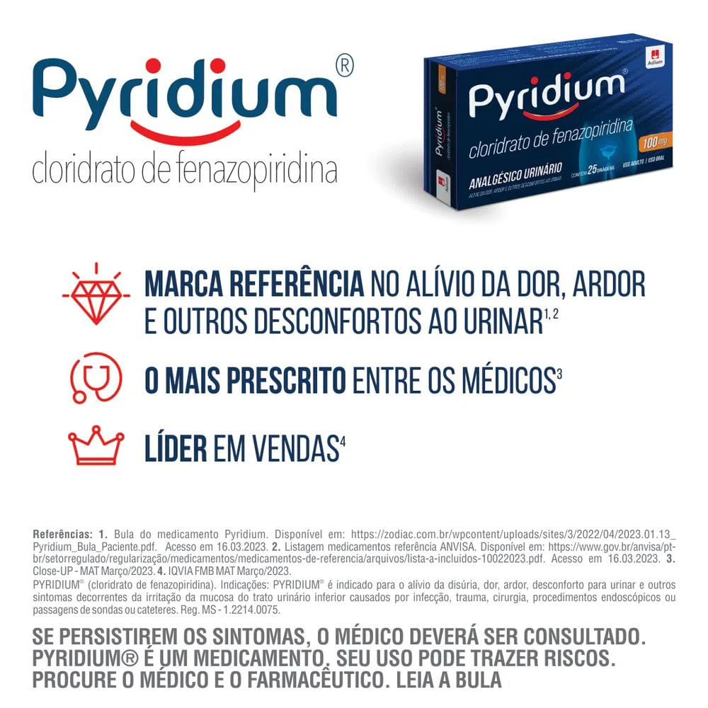 Pyridium 100mg Zodiac 25 Drágeas