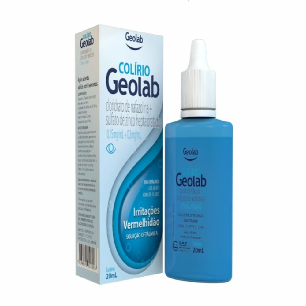 Colírio Geolab 0,15mg + 0,03mg Solução Oftálmica 20ml