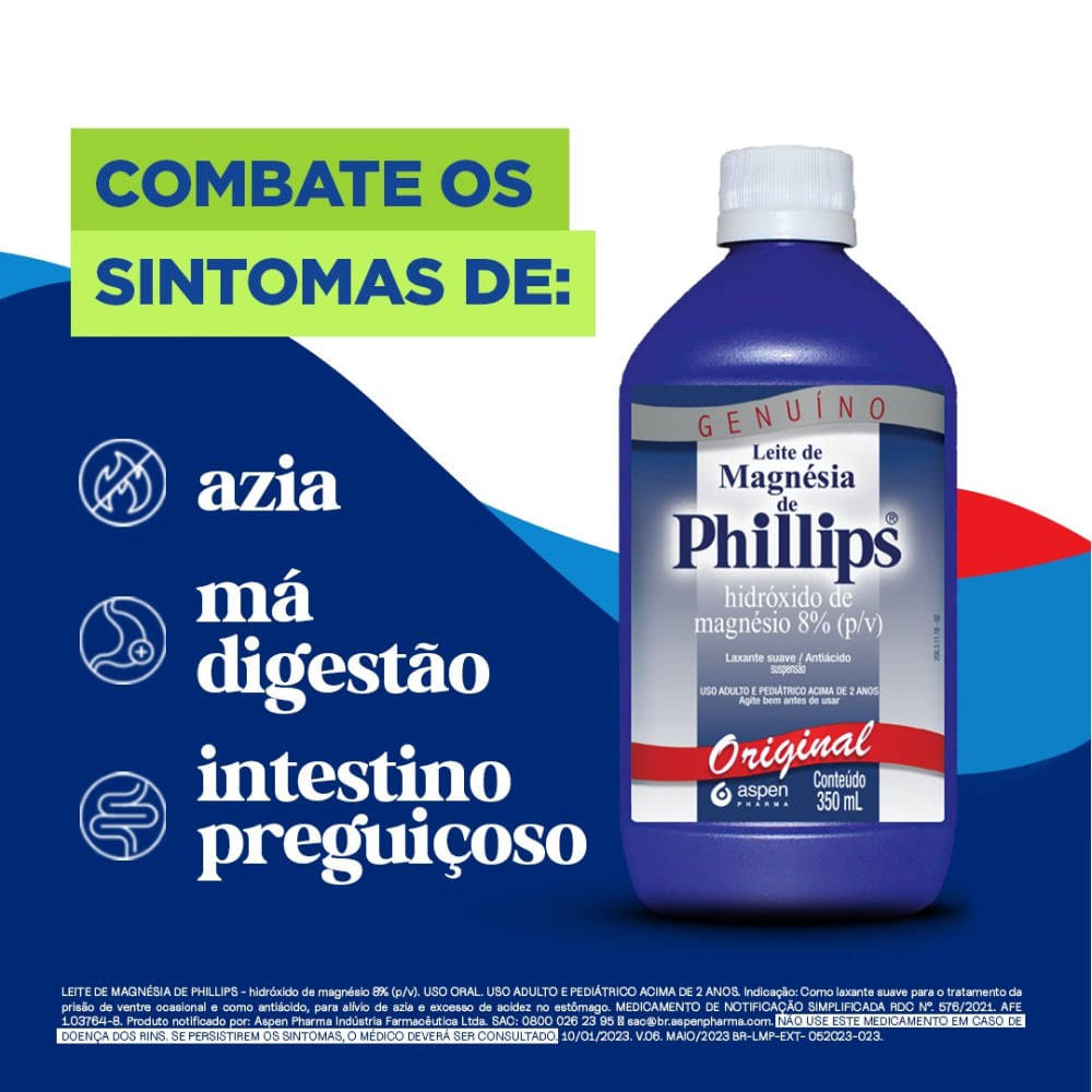 Leite De Magnésia Phillips Original 350ml