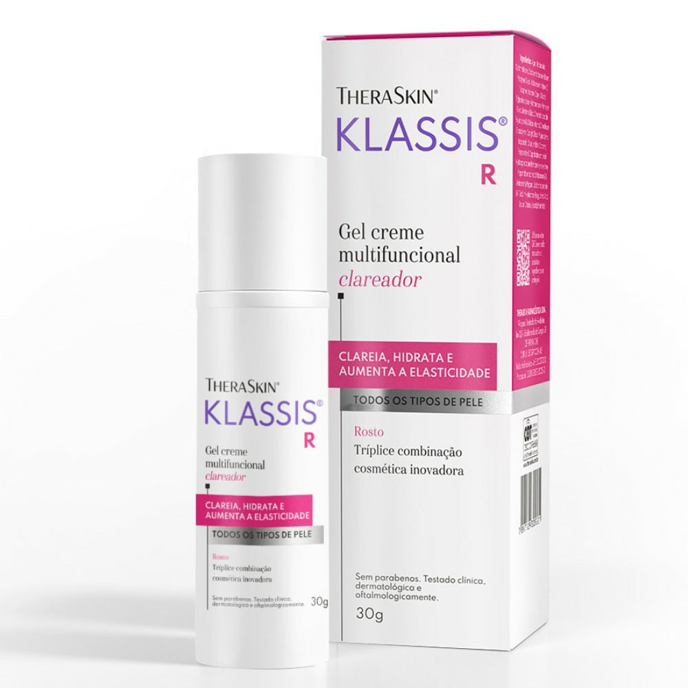 Gel Creme Multifuncional Facial Thera Skin Klassis R Clareador 30g