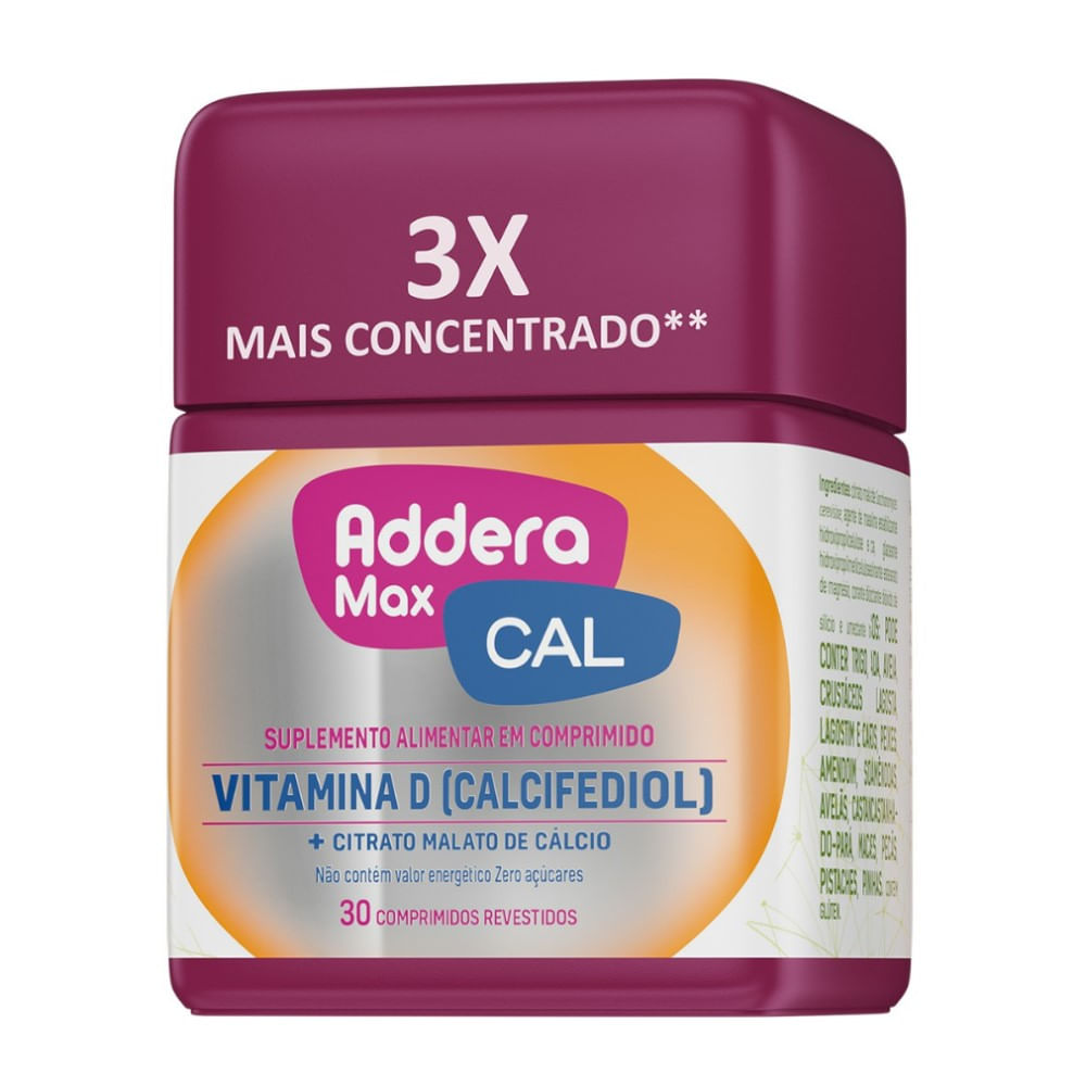 Suplemento Alimentar Addera Max Cal 30 Comprimidos