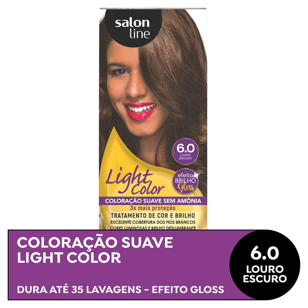 Tintura Salon Line Light Color 6.0 - Louro Escuro - Drogaria Venancio