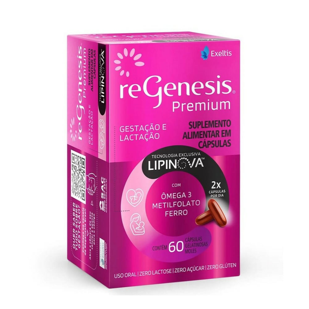Suplemento Alimentar Regenesis Premium 60 Cápsulas