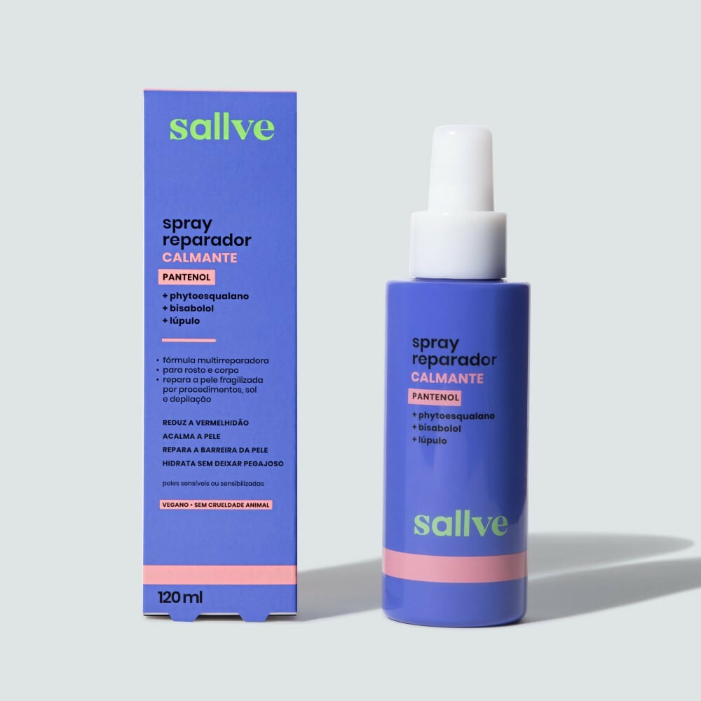 Spray Reparador Calmante Sallve 120ml - Drogaria Venancio