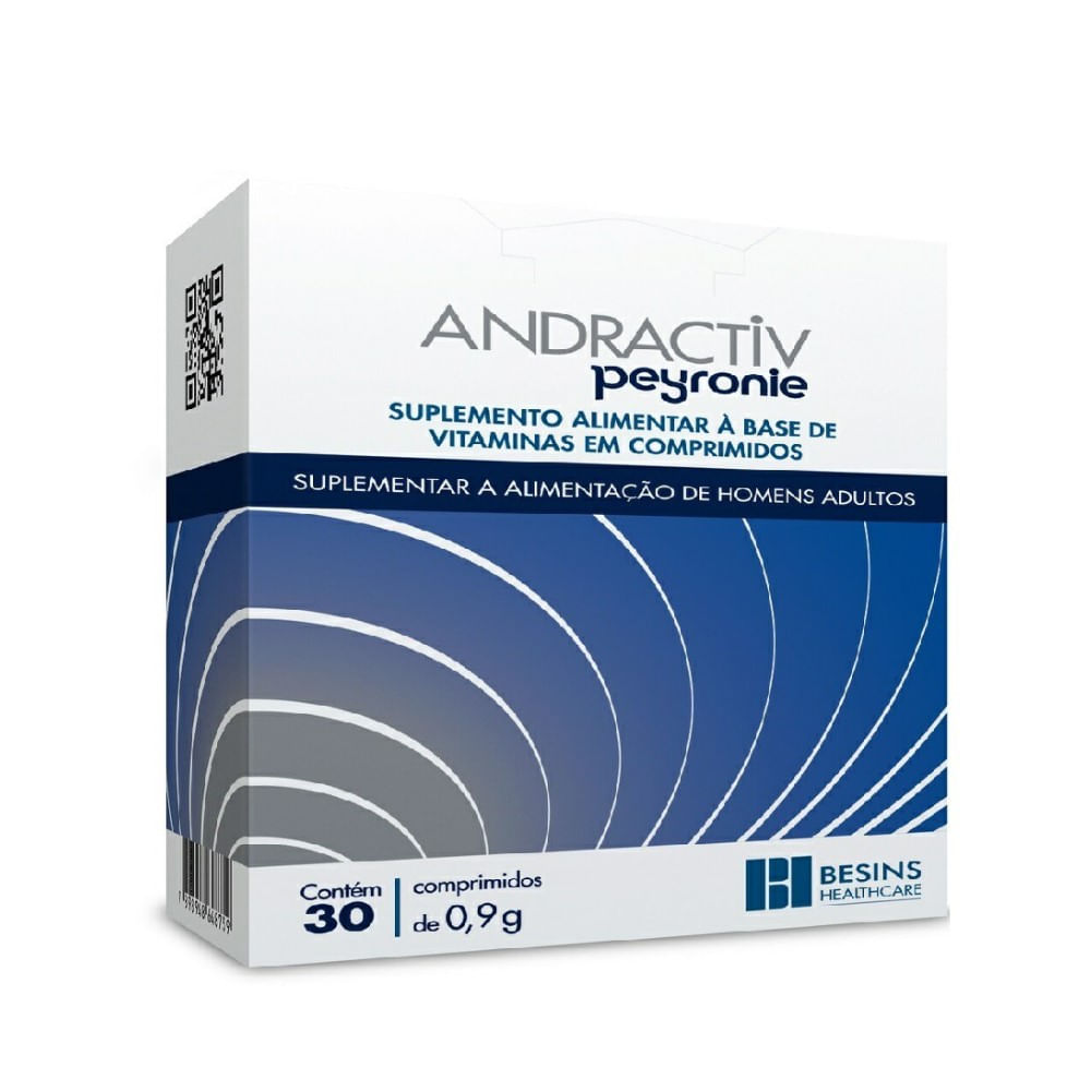 Suplemento Alimentar Andractiv Peyronie 30 Comprimidos