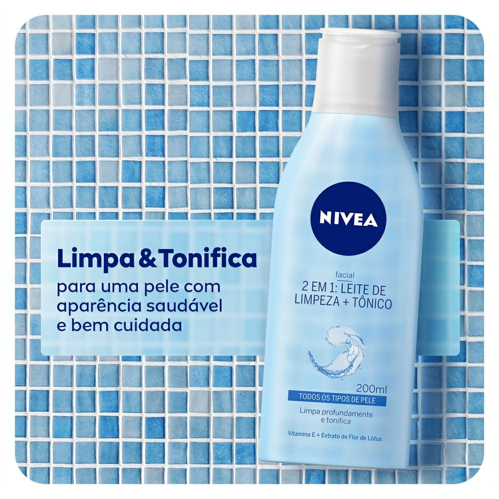 Leite de Limpeza e Tônico Facial Nivea Loção 2 em 1 - 200ml - Drogaria ...