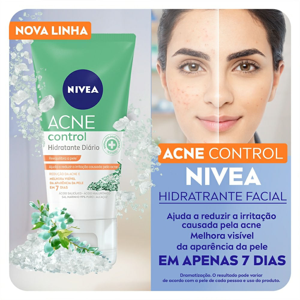 Hidratante Facial Nivea Acne Control 50g - Drogaria Venancio