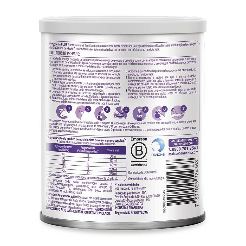 Fórmula Infantil Pregomin Plus 1kcal/ml 400g