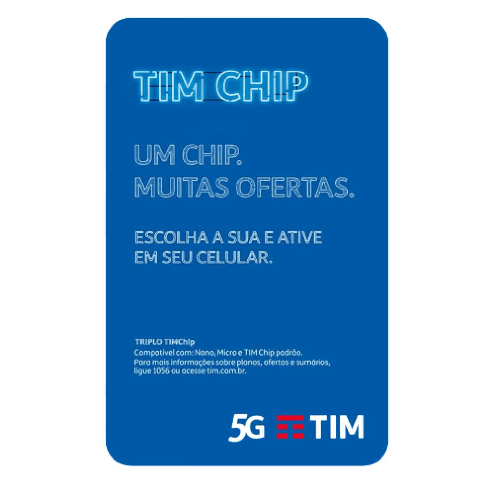 Chip Tim Plano Naked 4g Sem Recarga
