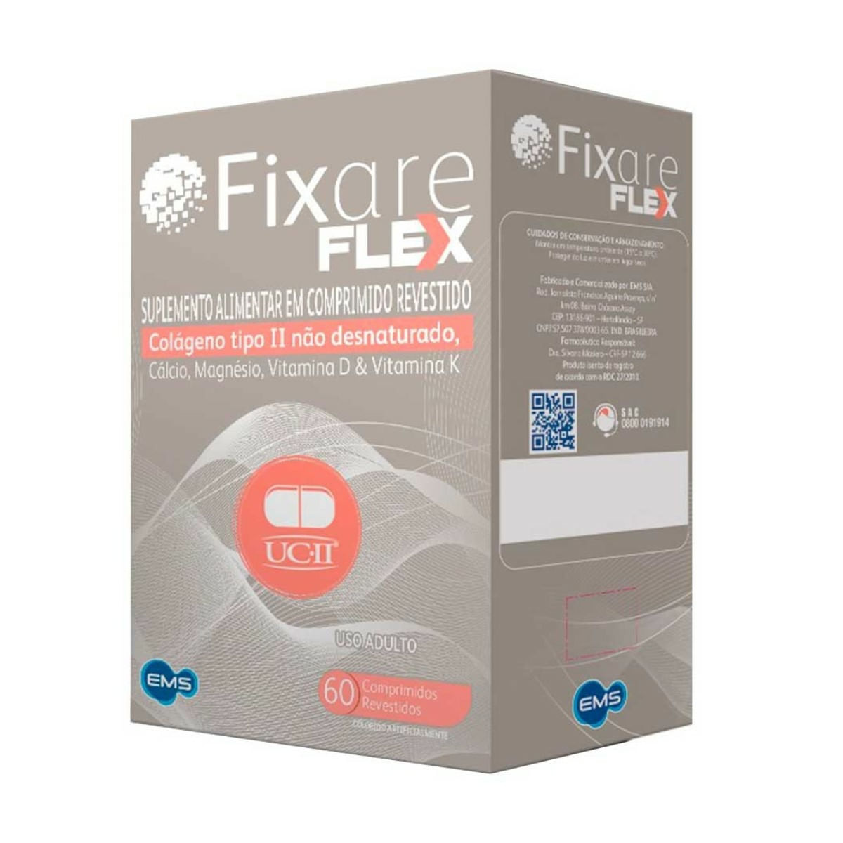 Suplemento Alimentar Fixare Flex 60 Comprimidos