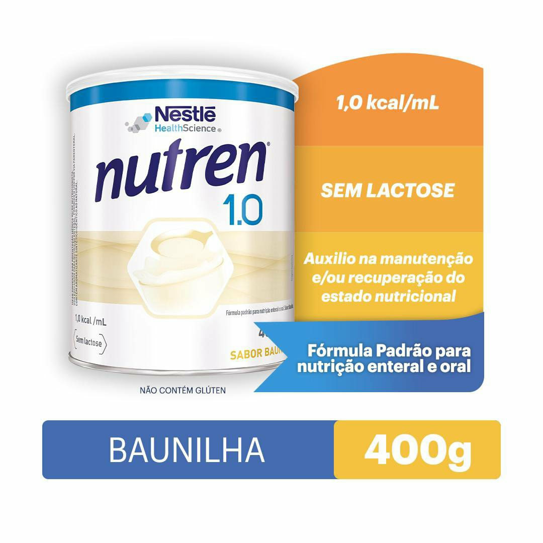 Nutrição Enteral e Oral Nutren 1.0 Baunilha 400g