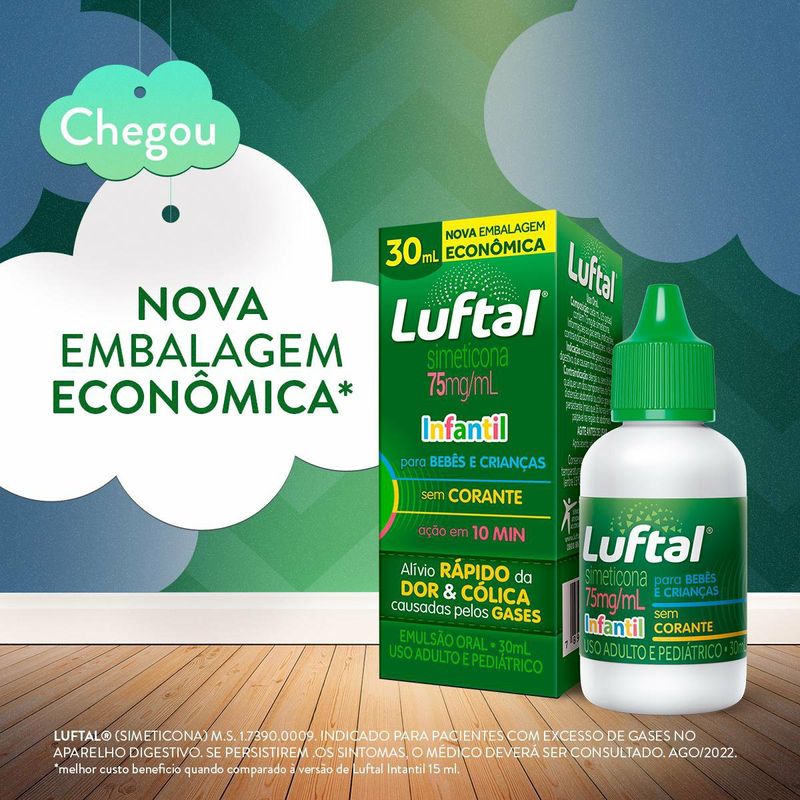 Luftal 75mg/ml Infantil Gotas 30ml - Drogaria Venancio