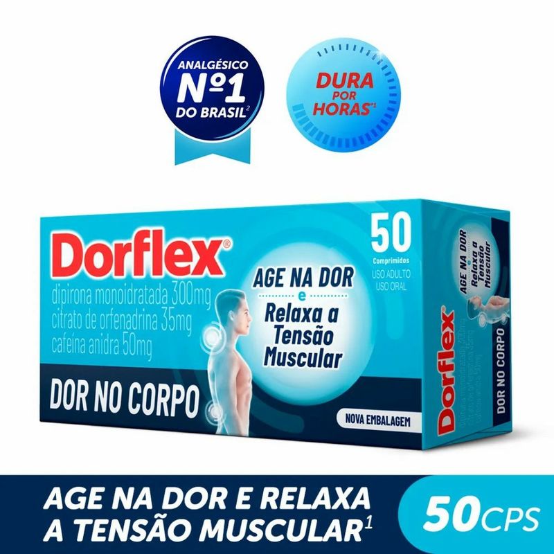 Dorflex Analgésico e Relaxante Muscular 50 comprimidos - Drogaria Venancio