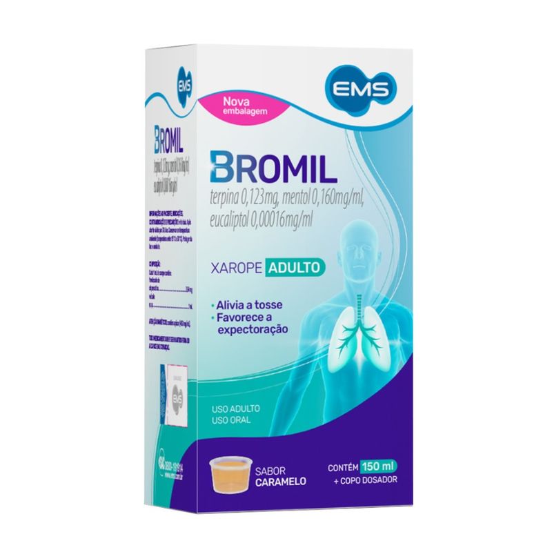 Bromil Ems Adulto 150ml + Copo Medida - Drogaria Venancio