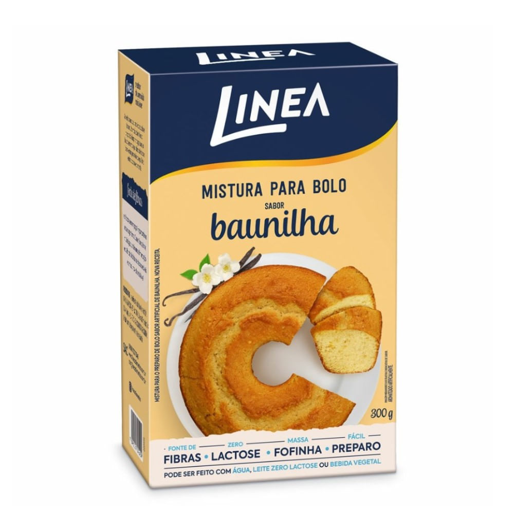 Mistura de bolo Linea Baunilha 300g