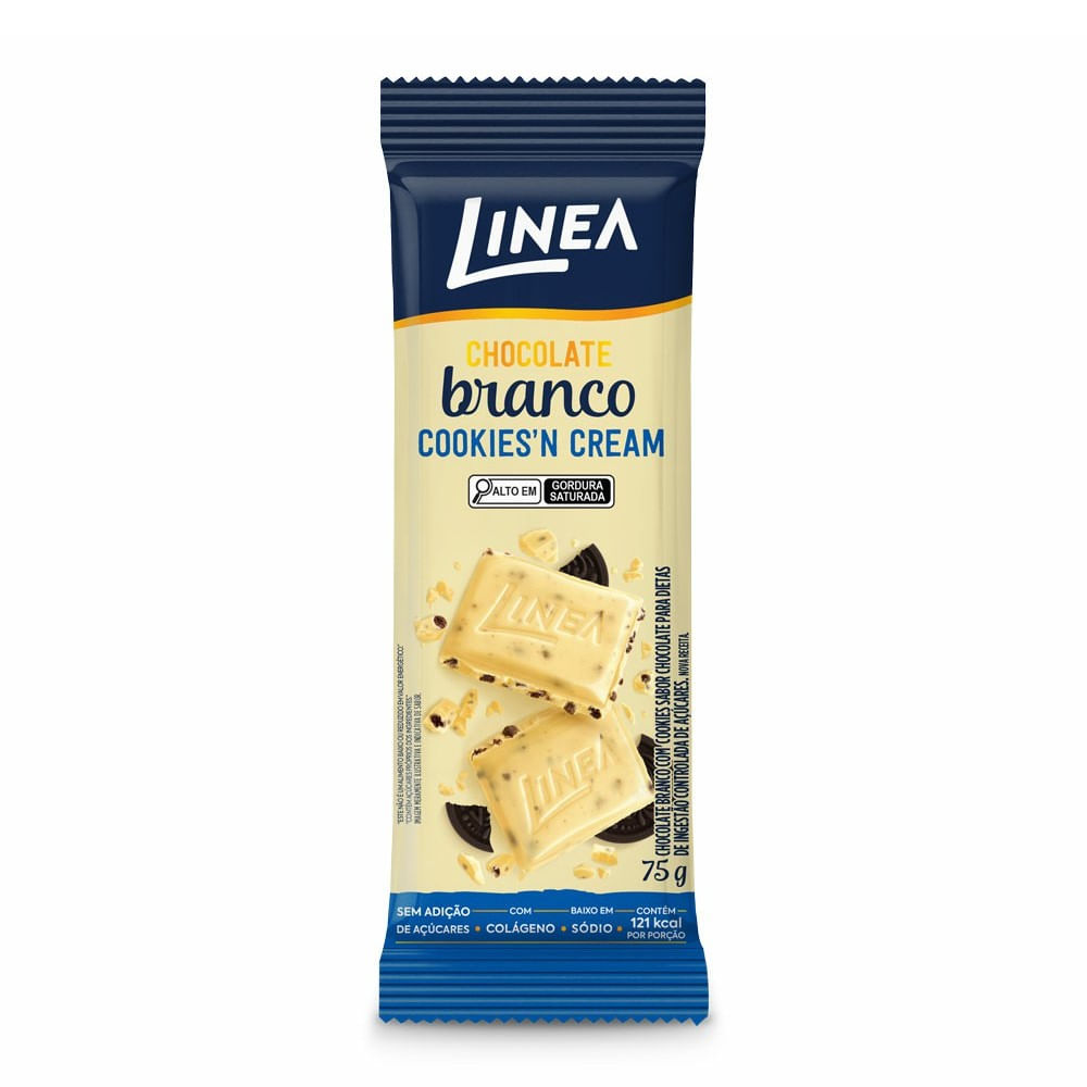 Chocolate Branco Linea Cookies'n Cream 75g