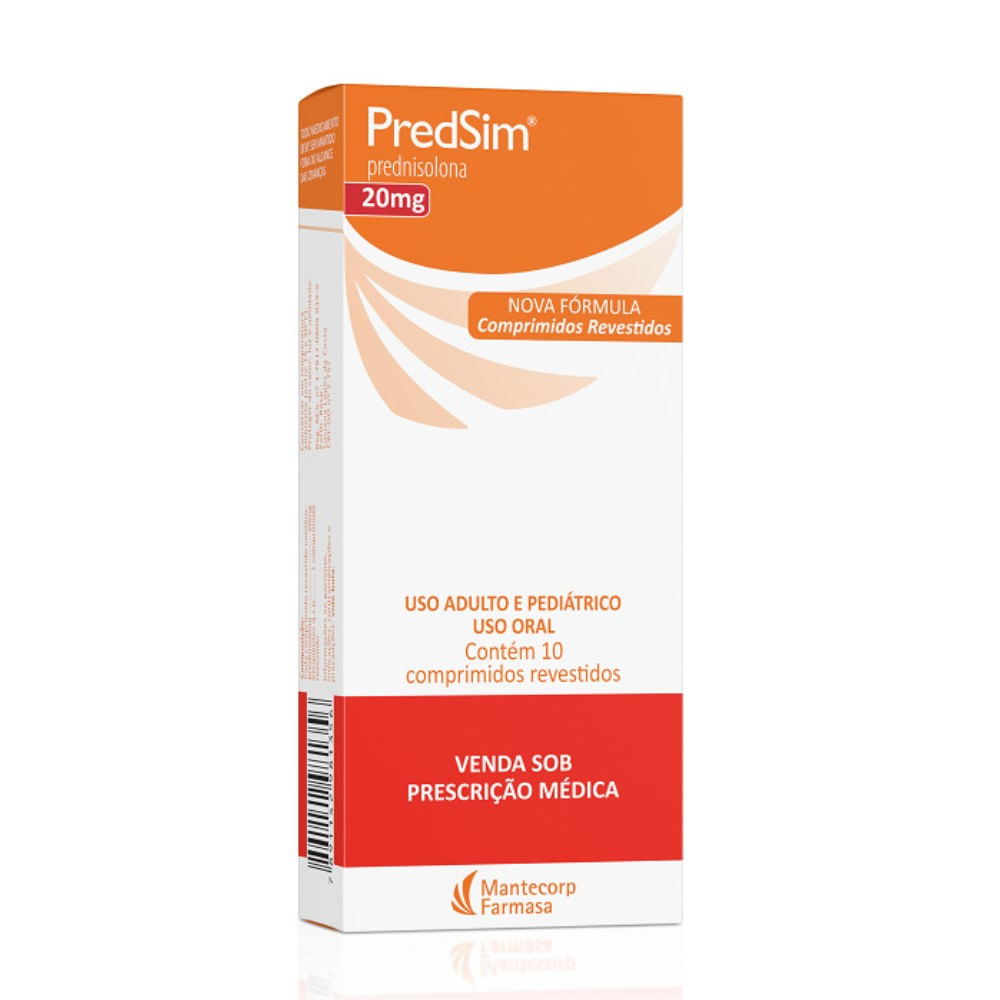 Predsim 20mg Mantecorp 10 Comprimidos - Drogaria Venancio