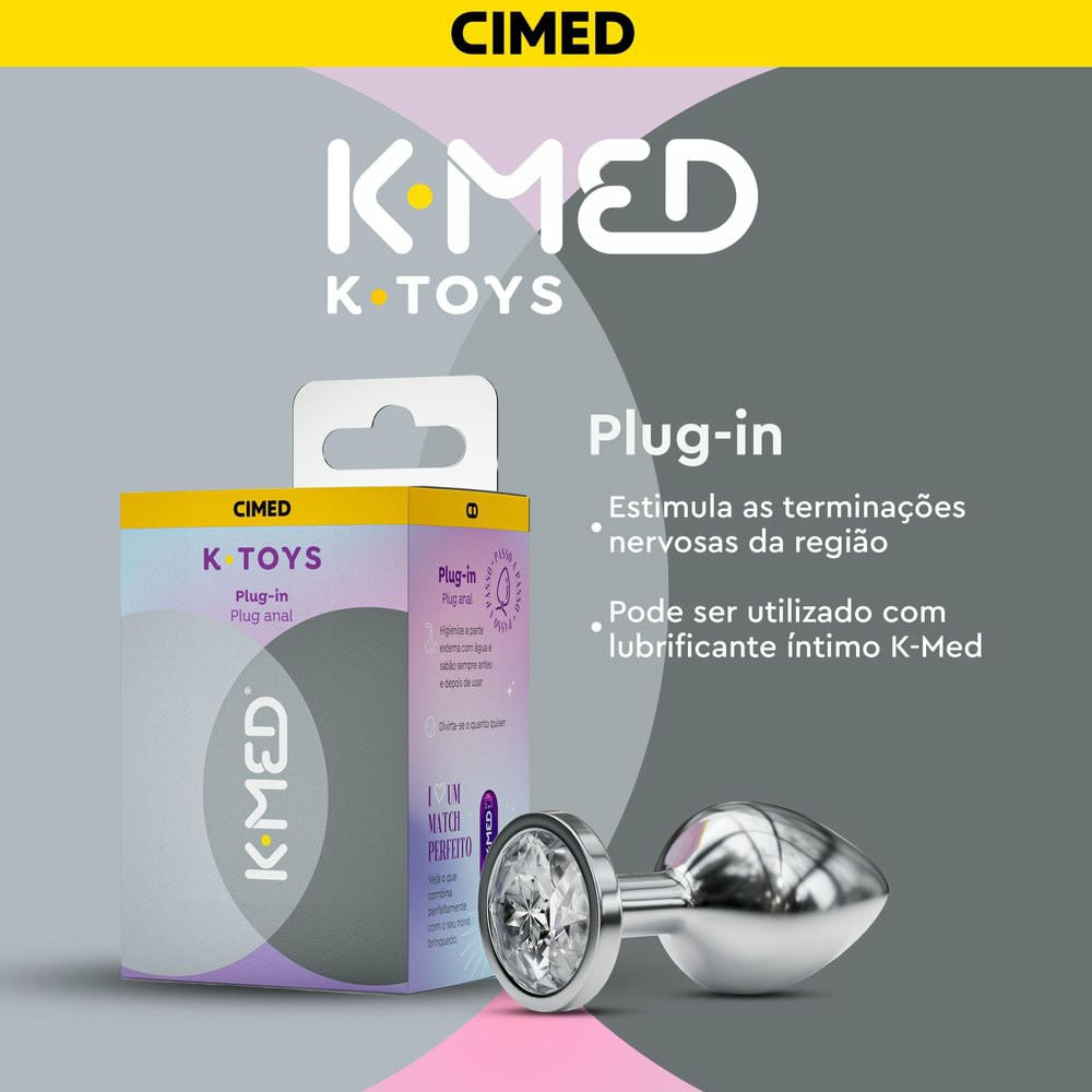 Plug Anal K-Med Sex Toy K-Toys Plug-In 1 Unidade