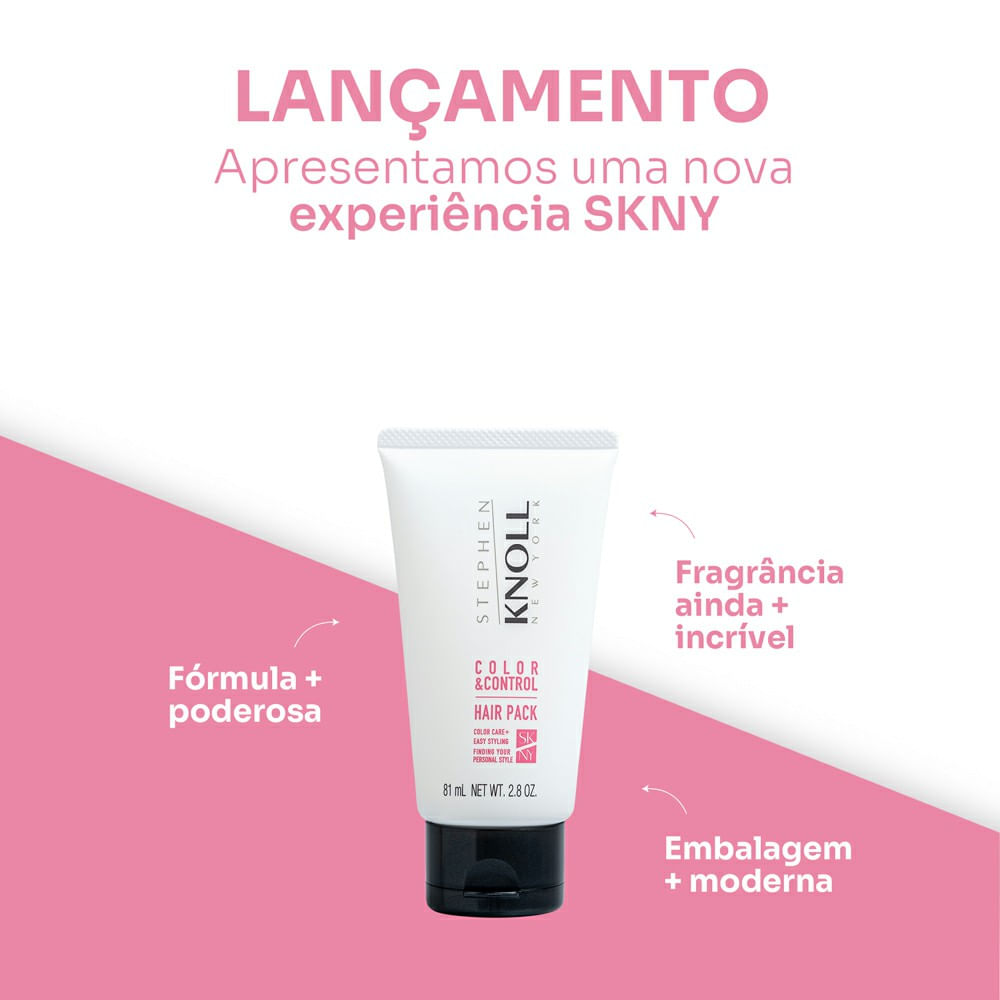 Máscara Capilar Stephen Knoll Color & Control Hair Pack 81ml
