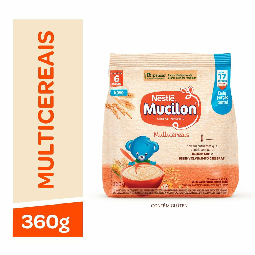 Cereal Infantil Mucilon Multicereais 360g - Drogaria Venancio