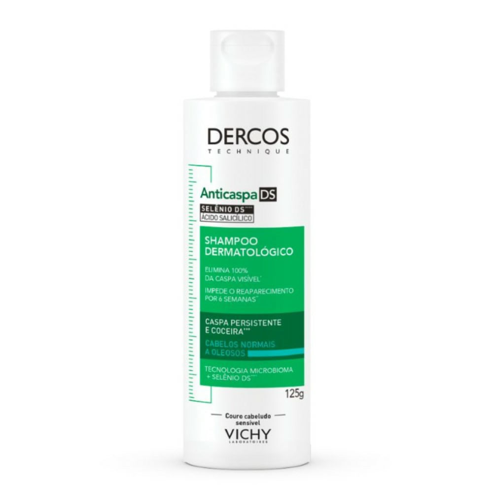 Shampoo Vichy Dercos Anticaspa DS Cabelos Normais a Oleosos 125g