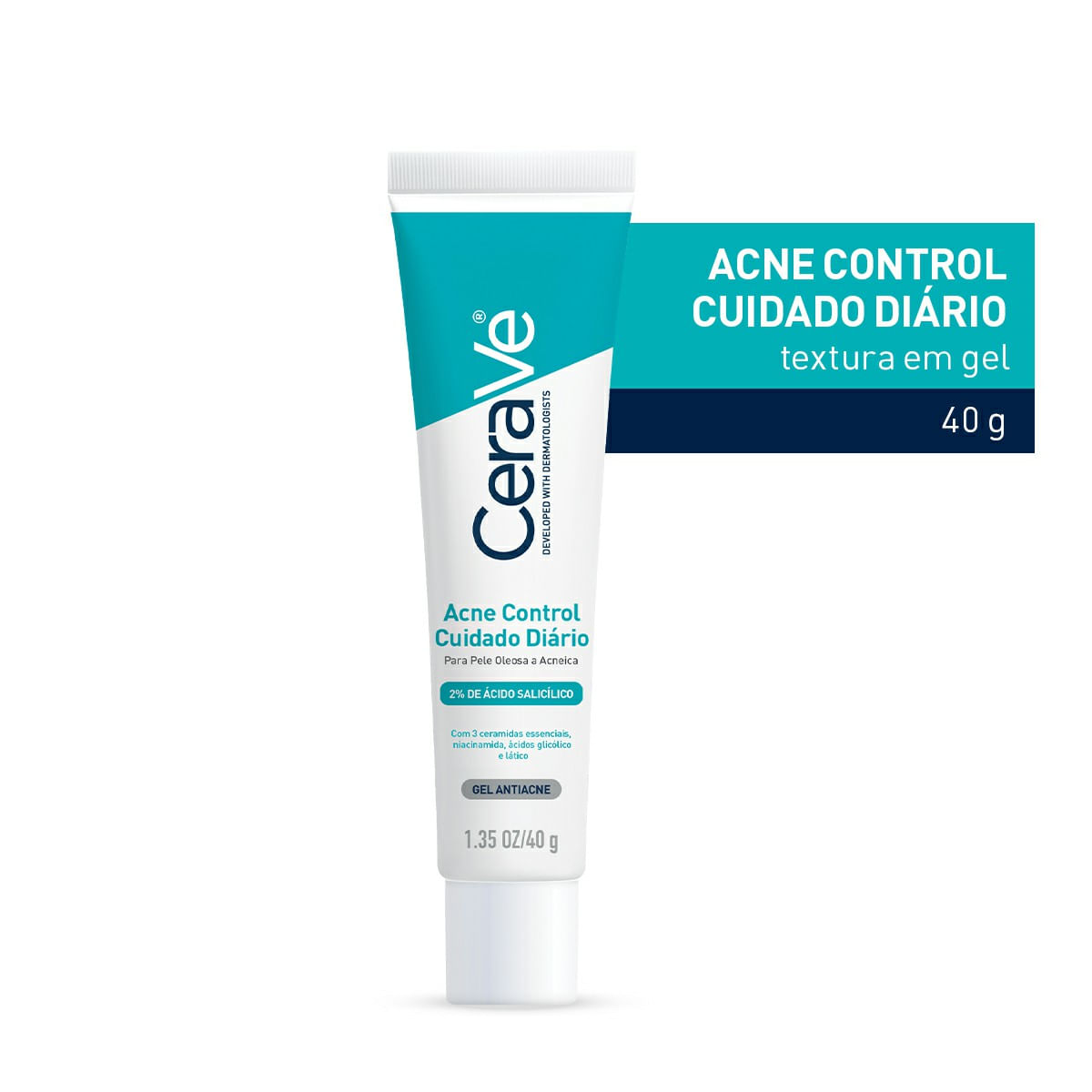 Gel Antiacne Cerave Acne Control Cuidado Diário 40g Drogaria Venancio