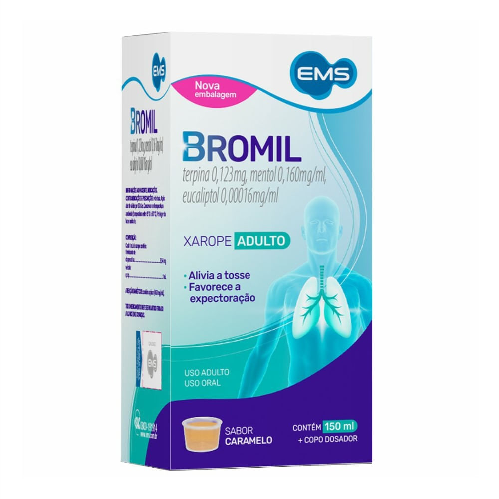 Bromil Ems Xarope Adulto 150ml + Copo Dosador