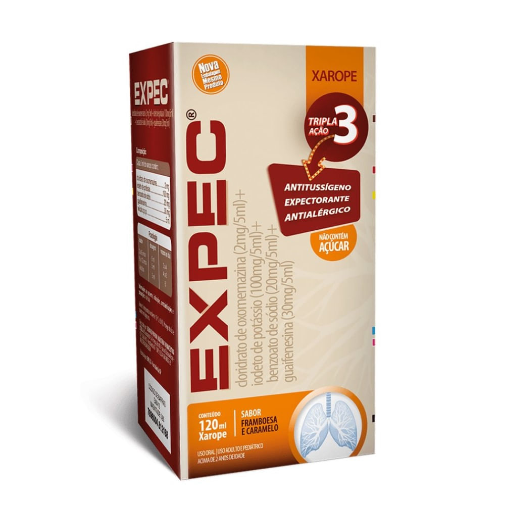 Xarope Expec 120ml - Drogaria Venancio
