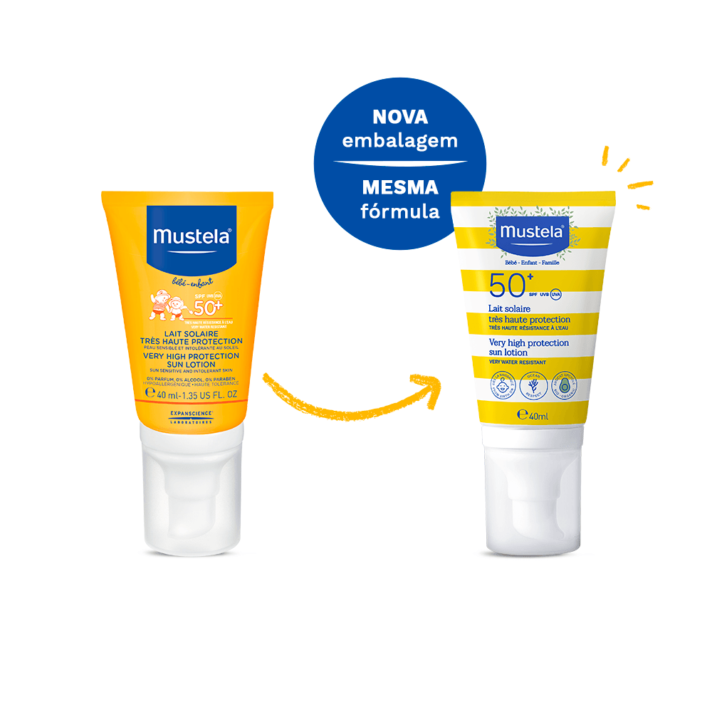 Protetor Solar Mustela Infantil E Adulto Rosto E Corpo Fps50 40ml