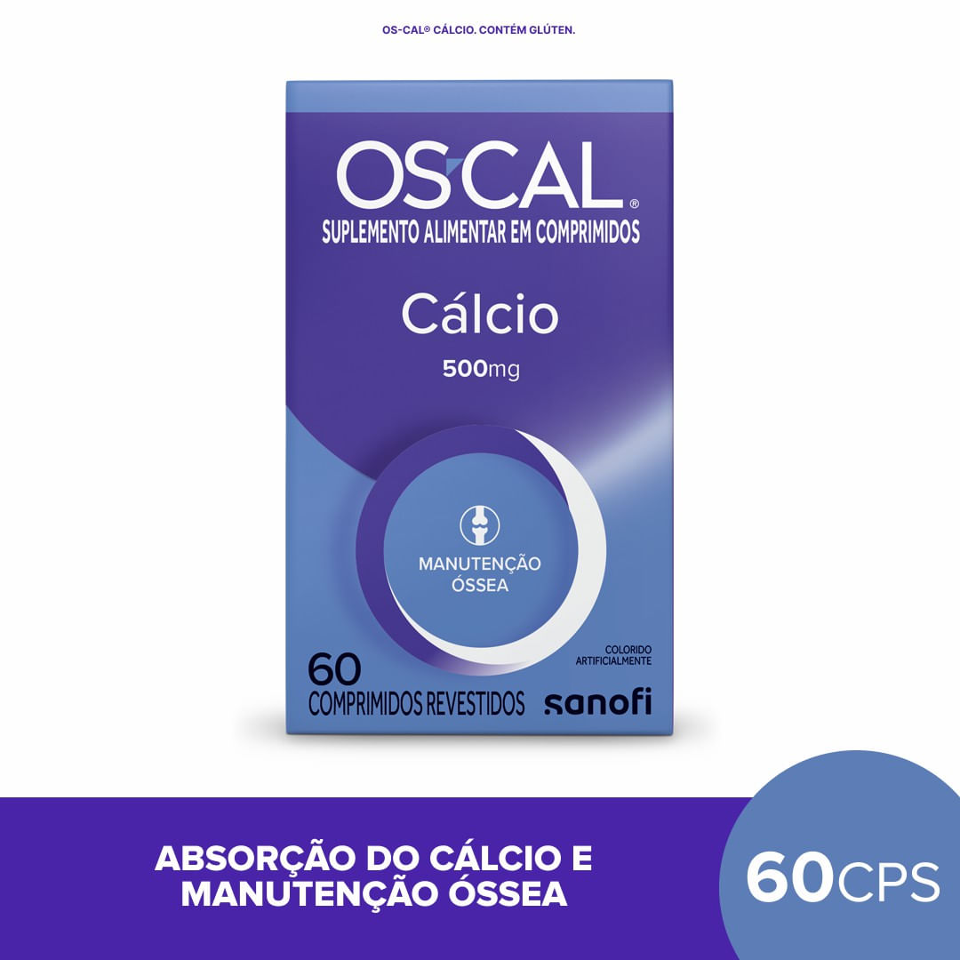 Suplemento Vitamínico Os-Cal Cálcio 500mg 60 comprimidos - Drogaria ...