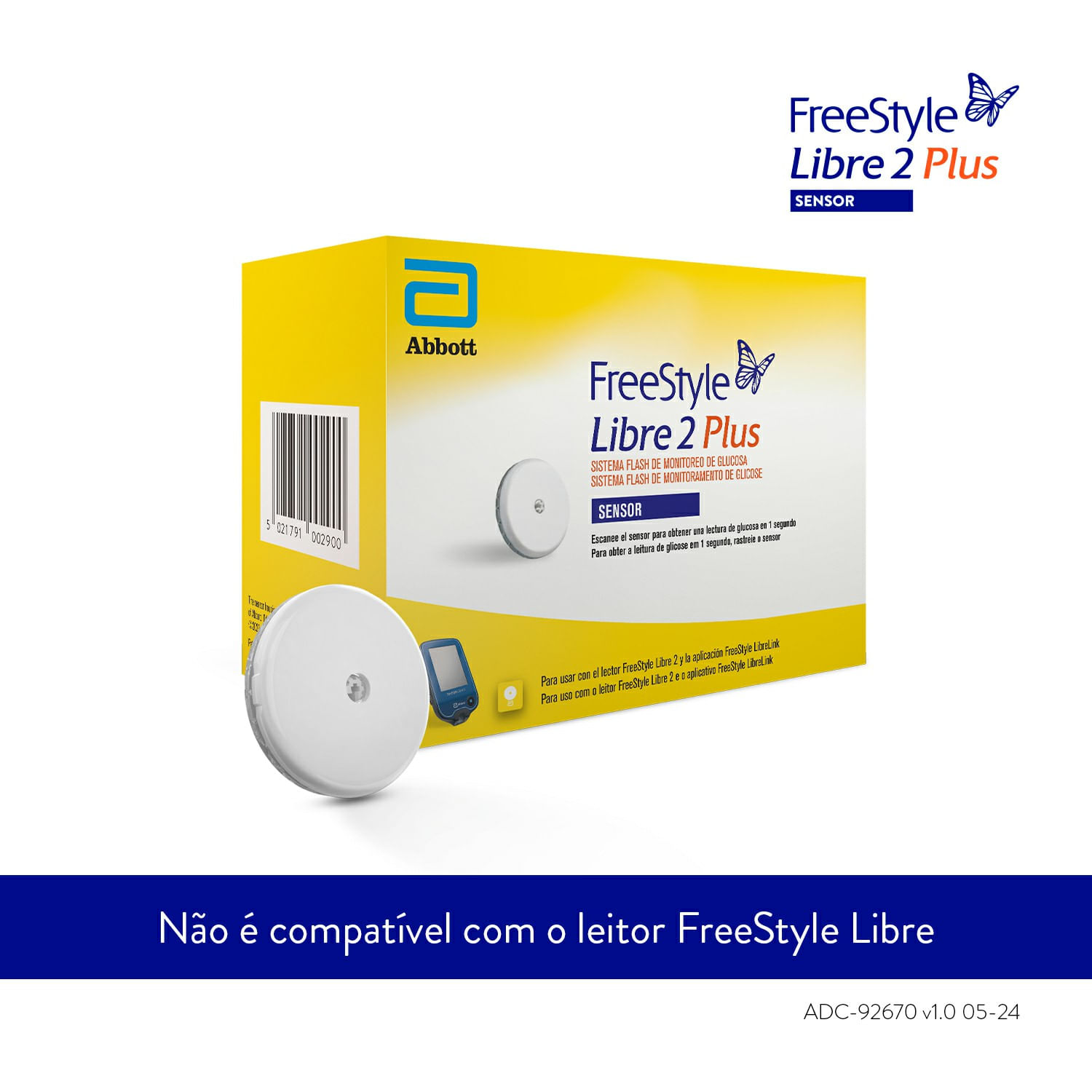 Sensor de Glicose Freestyle Libre 2 Plus - Drogaria Venancio