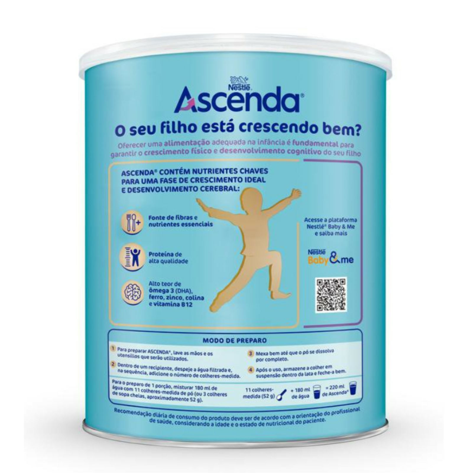 Suplemento Alimentar Ascenda Baunilha 800g