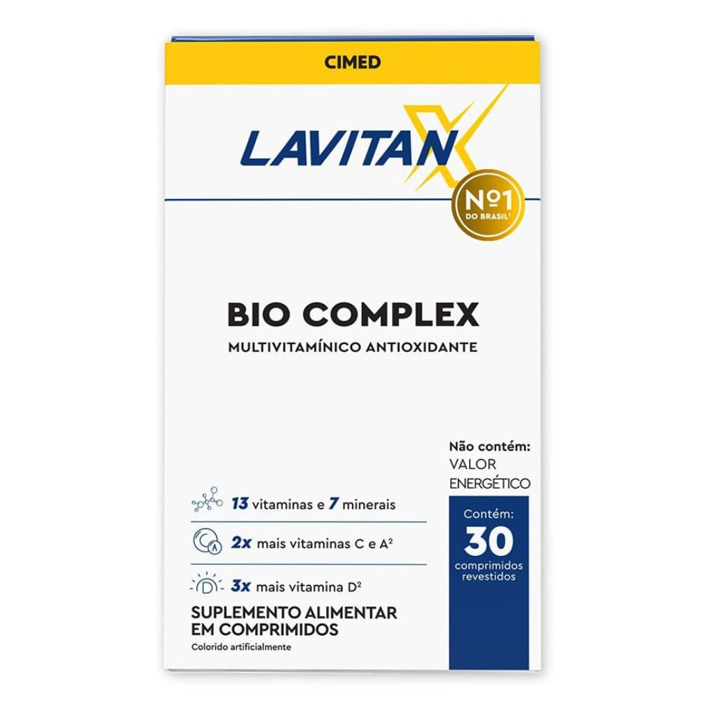 Multivitamínico Lavitan Bio Complex 30 Comprimidos Revestidos