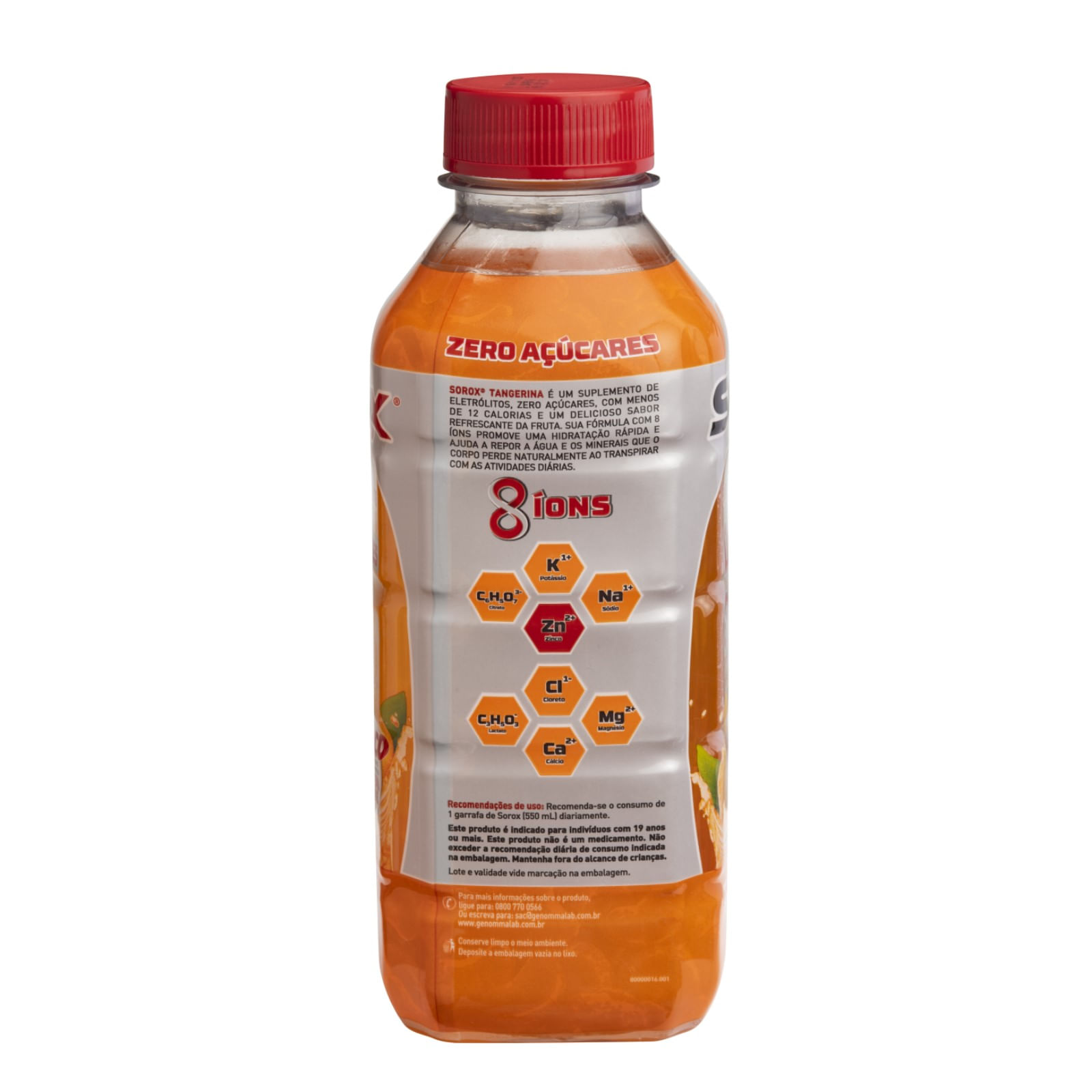 Bebida Hidratante Sorox Tangerina Zero 550ml