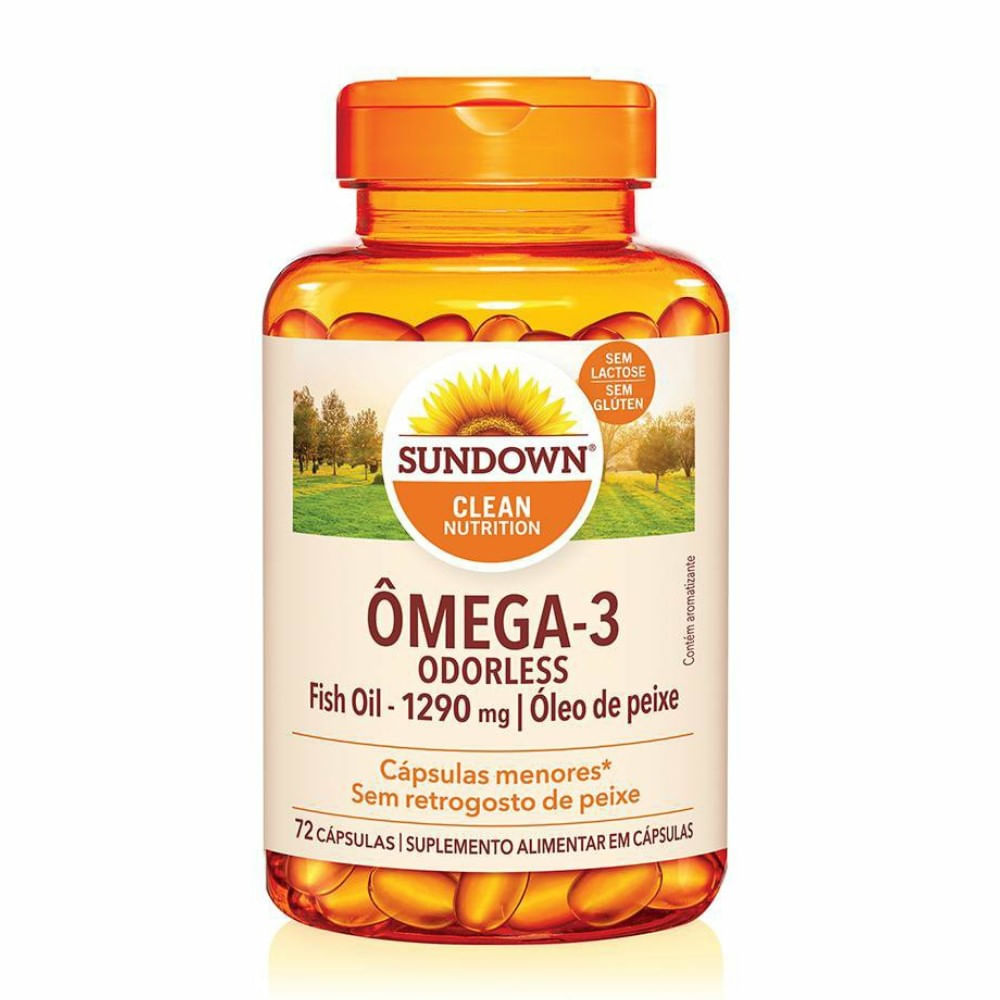 Suplemento Alimentar Sundown Ômega 3 Odorless 72 Cápsulas - Drogaria ...