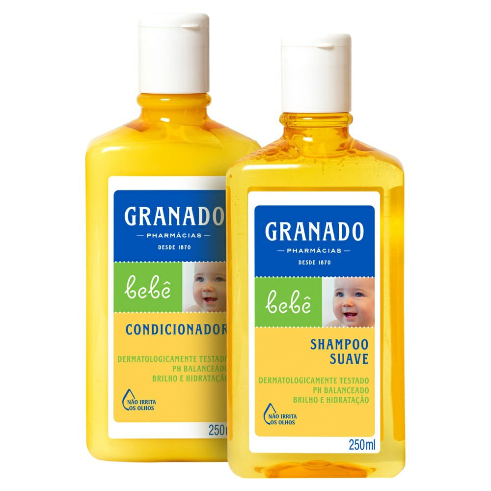 Kit Granado Bebê Glicerina Tradicional Shampoo 250ml + Condicionador 250ml