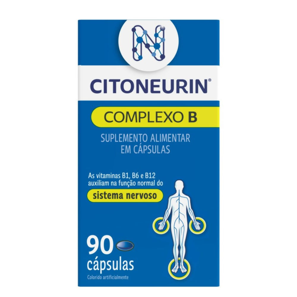 Suplemento Alimentar Citoneurin Complexo B 90 Cápsulas