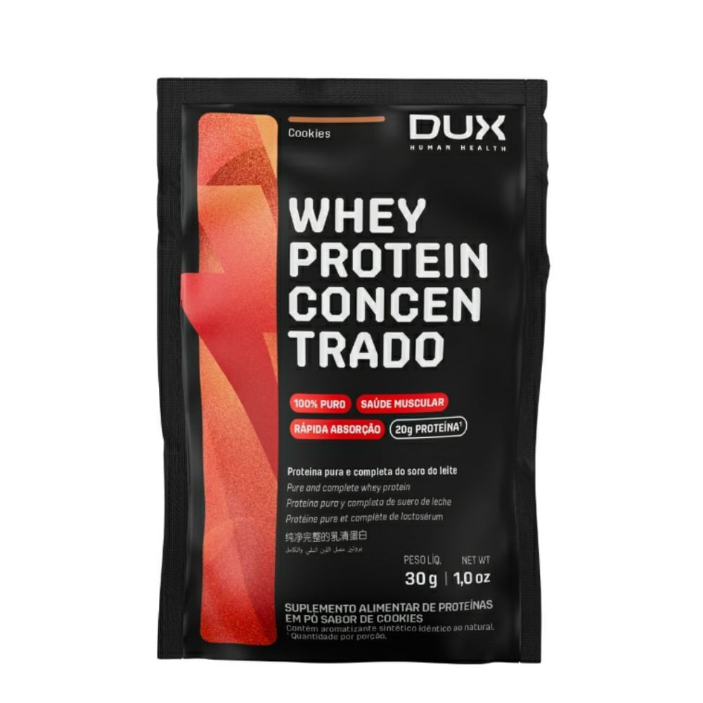Whey Protein Concentrado Dux Cookies Sachês 30g