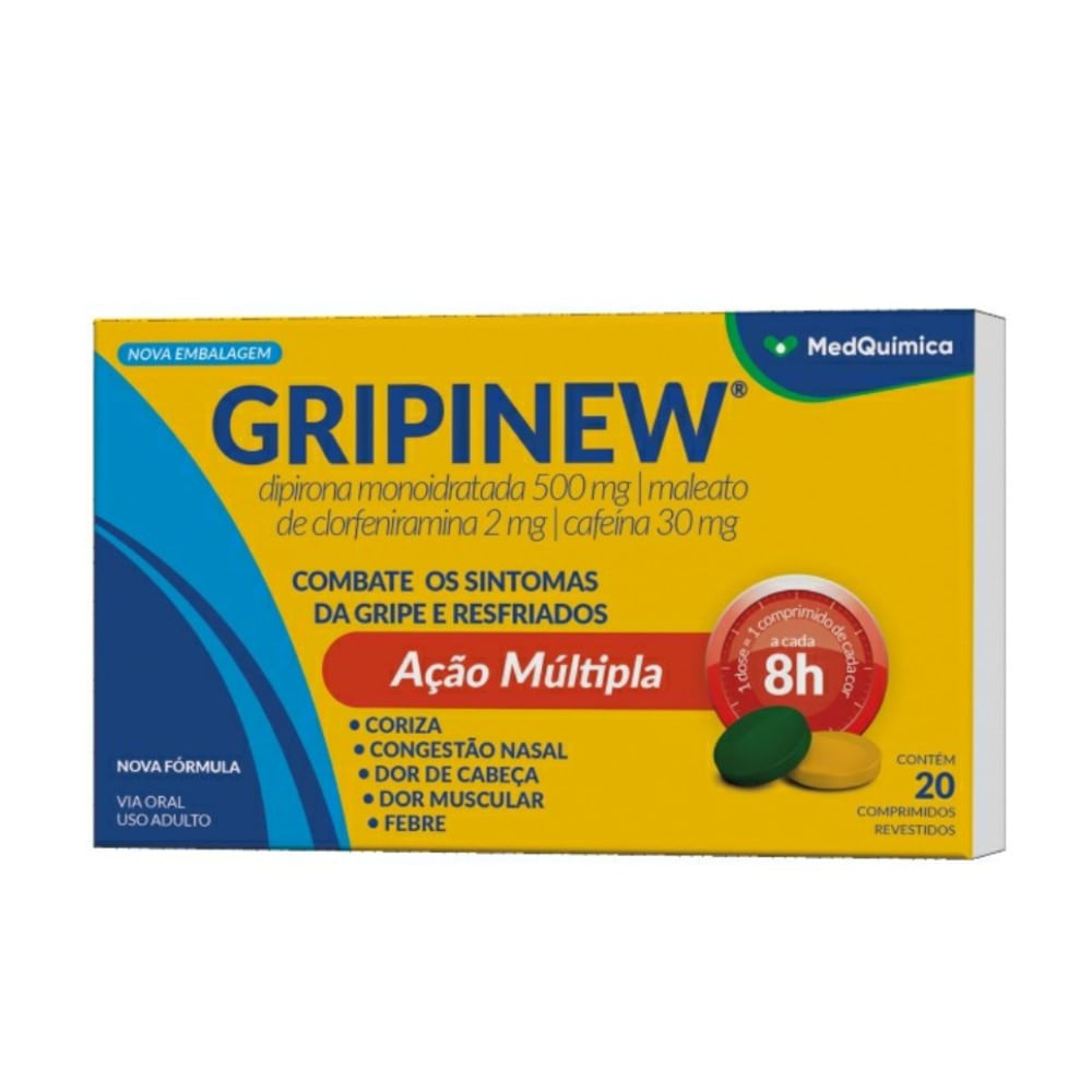 Gripinew Medquimica 20 Comprimidos