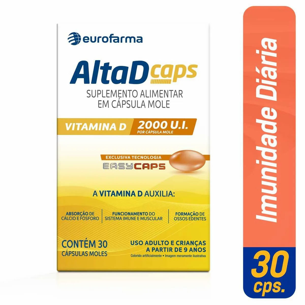 AltaD Caps 2000UI Eurofarma 30 Capsulas