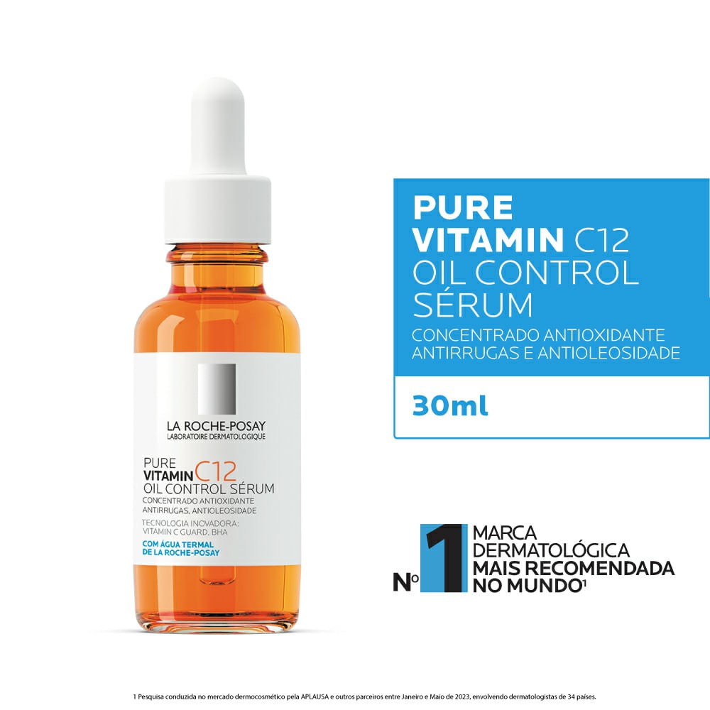 Sérum Antirrugas para Peles Oleosas La Roche Posay Vitamin C12 Oil ...