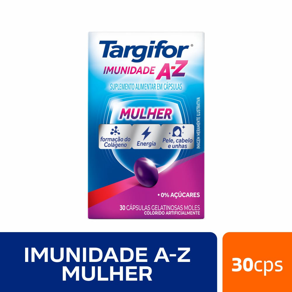 Suplemento Alimentar Targifor Imunidade A-Z Mulher 30 cápsulas