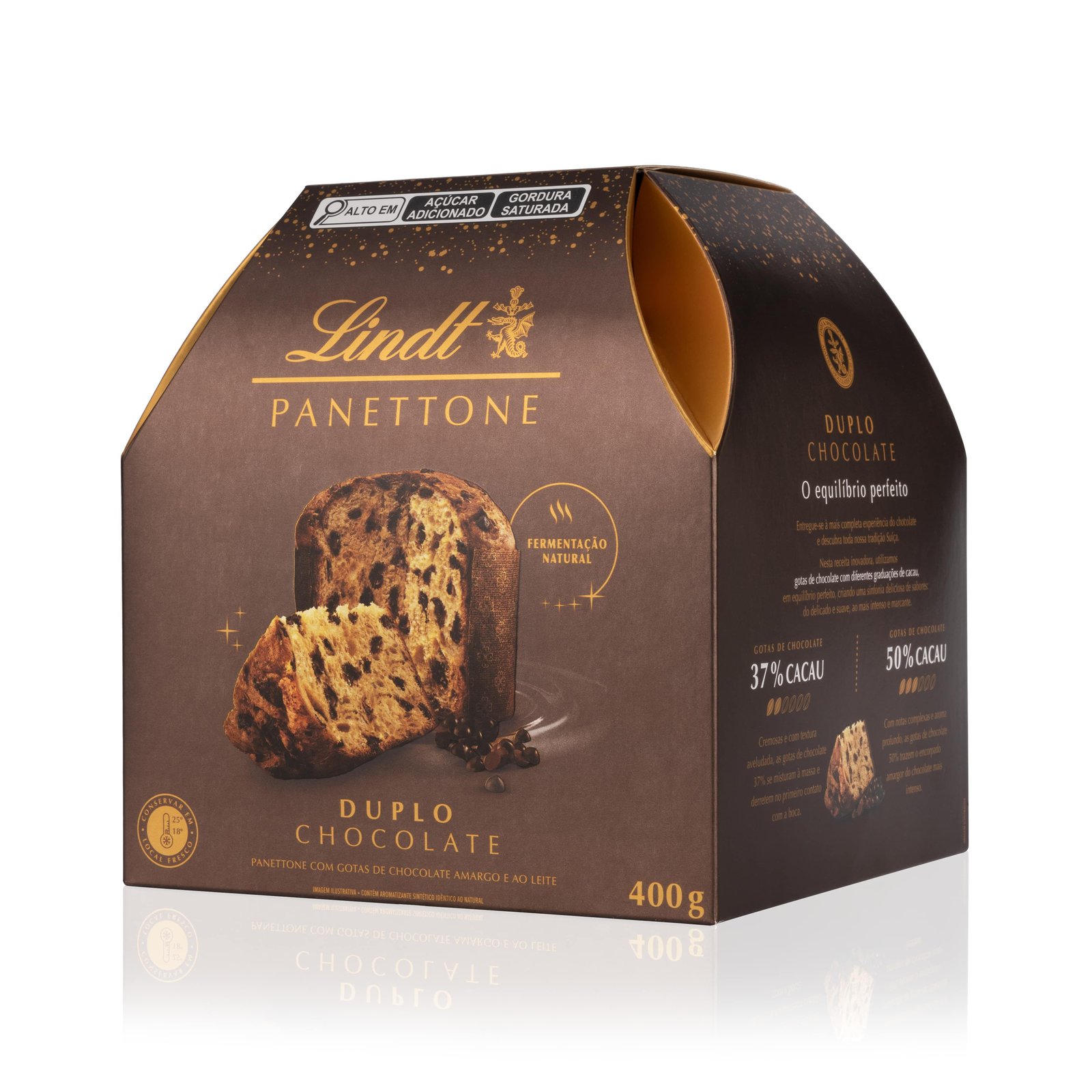 Panetone Lindt Duplo Chocolate 400g