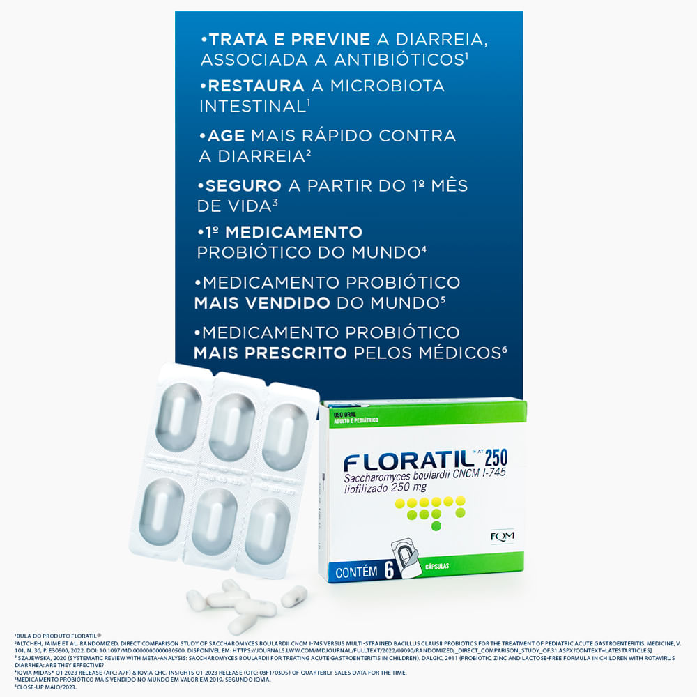 Floratil At 250mg 6 Cápsulas