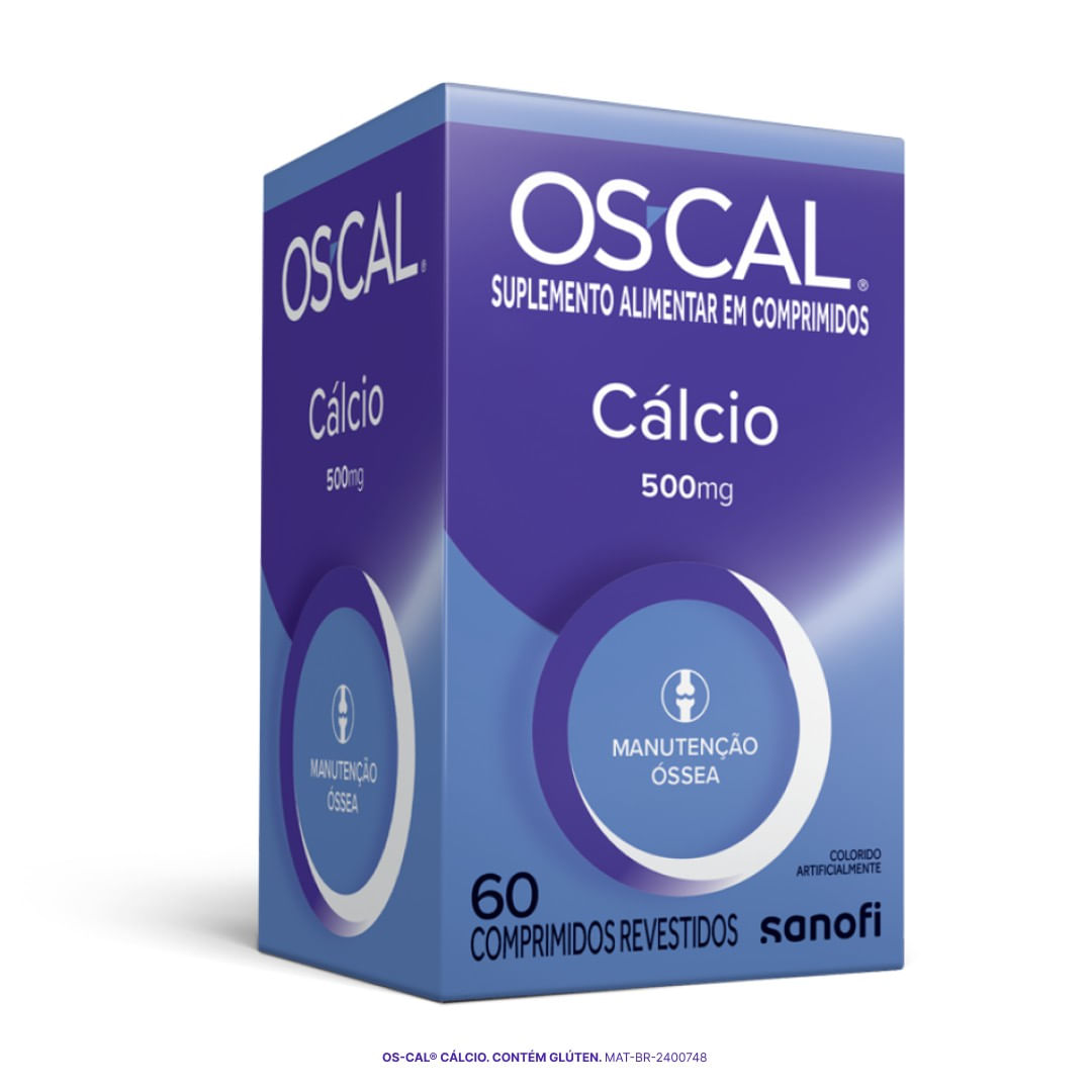 Suplemento Vitamínico Os-Cal Cálcio 500mg 60 comprimidos